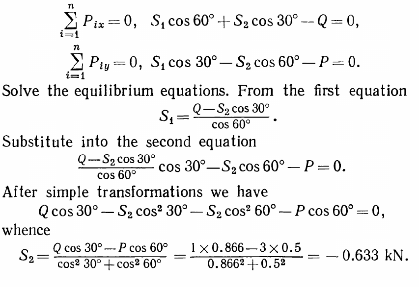 Solving a Statics Problem Using Linear Algebra – Chet Aero Marine