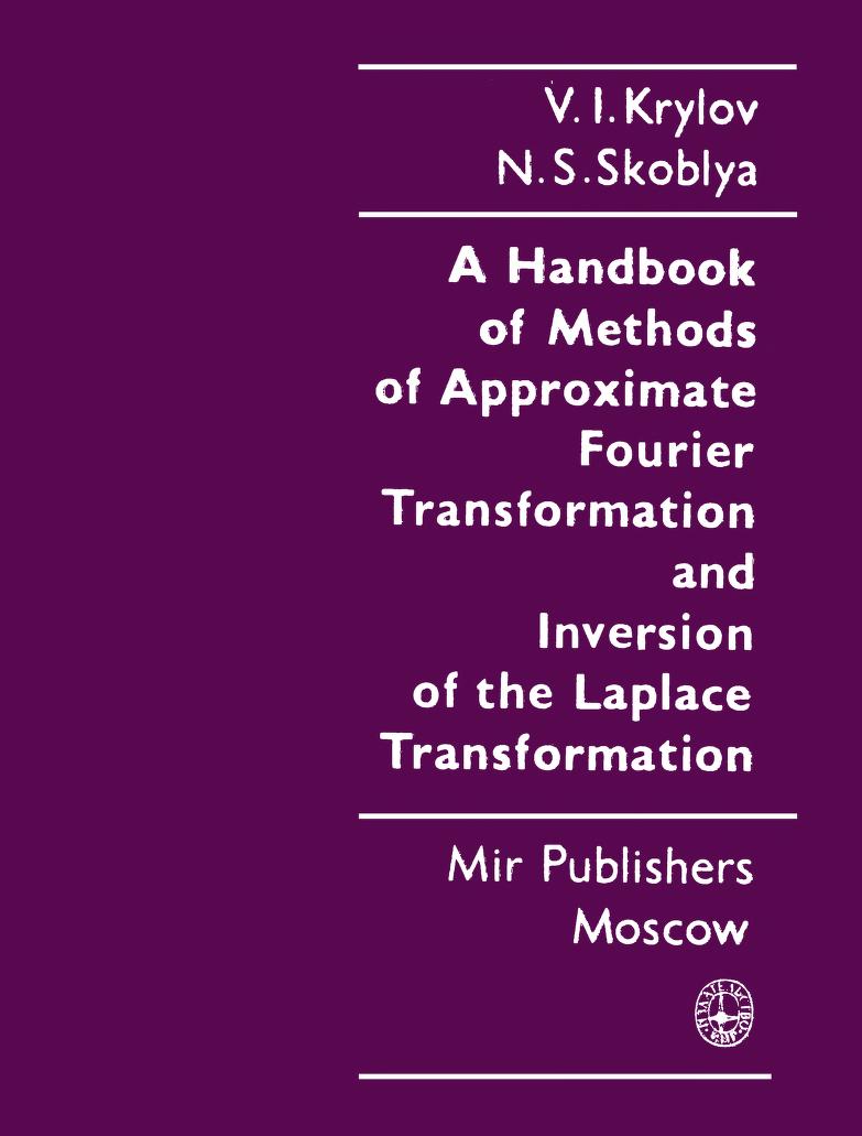 A Handbook Of Methods Of Approximate Fourier Transformation And ...